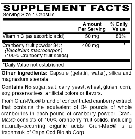 Cranberry Super Concentrate - Alternative & Naturopathic Medicine in ...