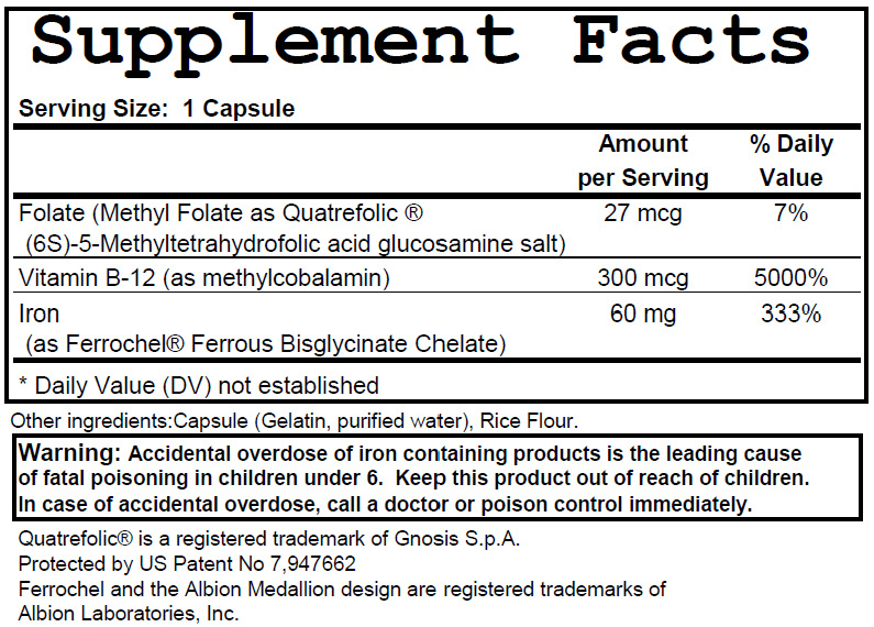 Iron Bisglycinate - Alternative & Naturopathic Medicine in Ann Arbor, MI